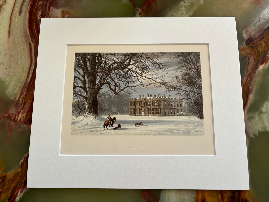 Horsham Hall - First Edition English Vintage Original Chromolithograph ...
