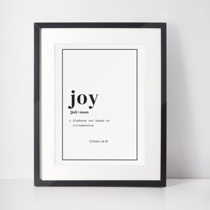 Joy Artwork, Definition Print, Digital Download, Printable - Etsy