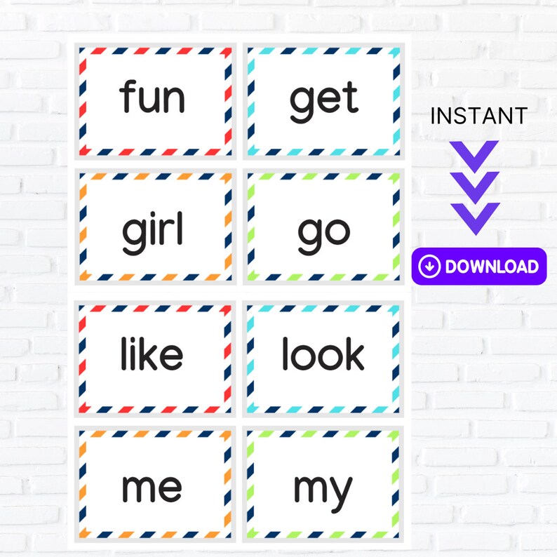 136 First Grade Sight Words Flashcards, High Frequency Word Flashcards ...