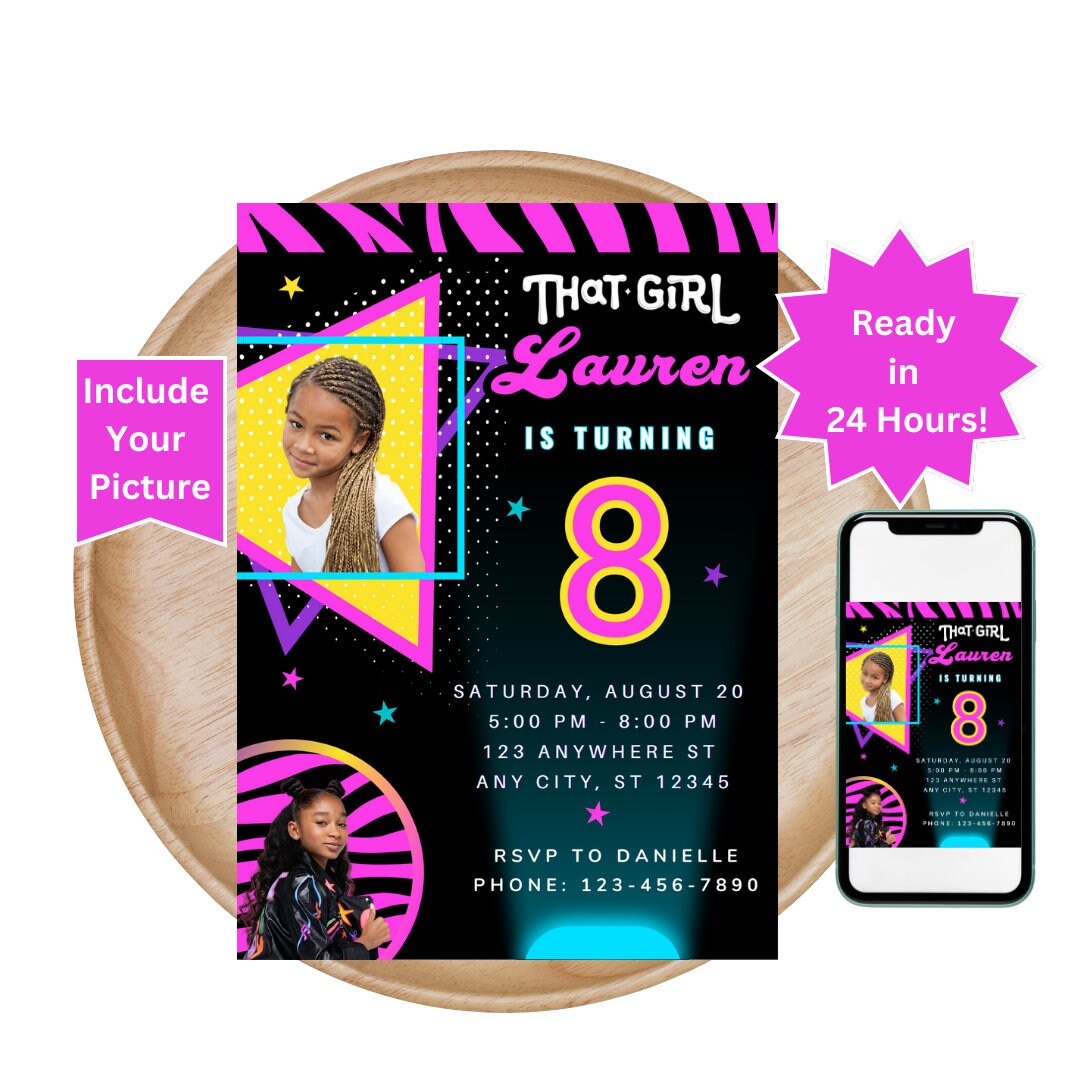 That Girl Lay Lay Birthday Invitation Ready in 24 Hours That Girl Lay ...