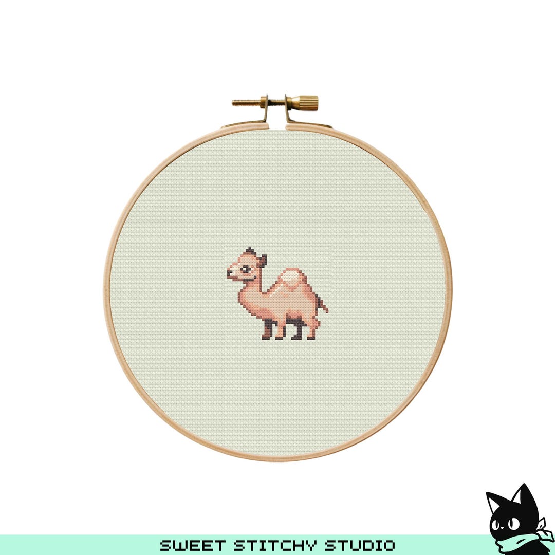 Cute Small Camel Cross Stitch Pattern | Hoop Embroidery | PDF | Instant ...