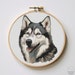 Husky Cross Stitch Pattern Hoop Embroidery PDF Instant Download ...