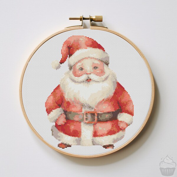 Santa Cross Stitch - Etsy
