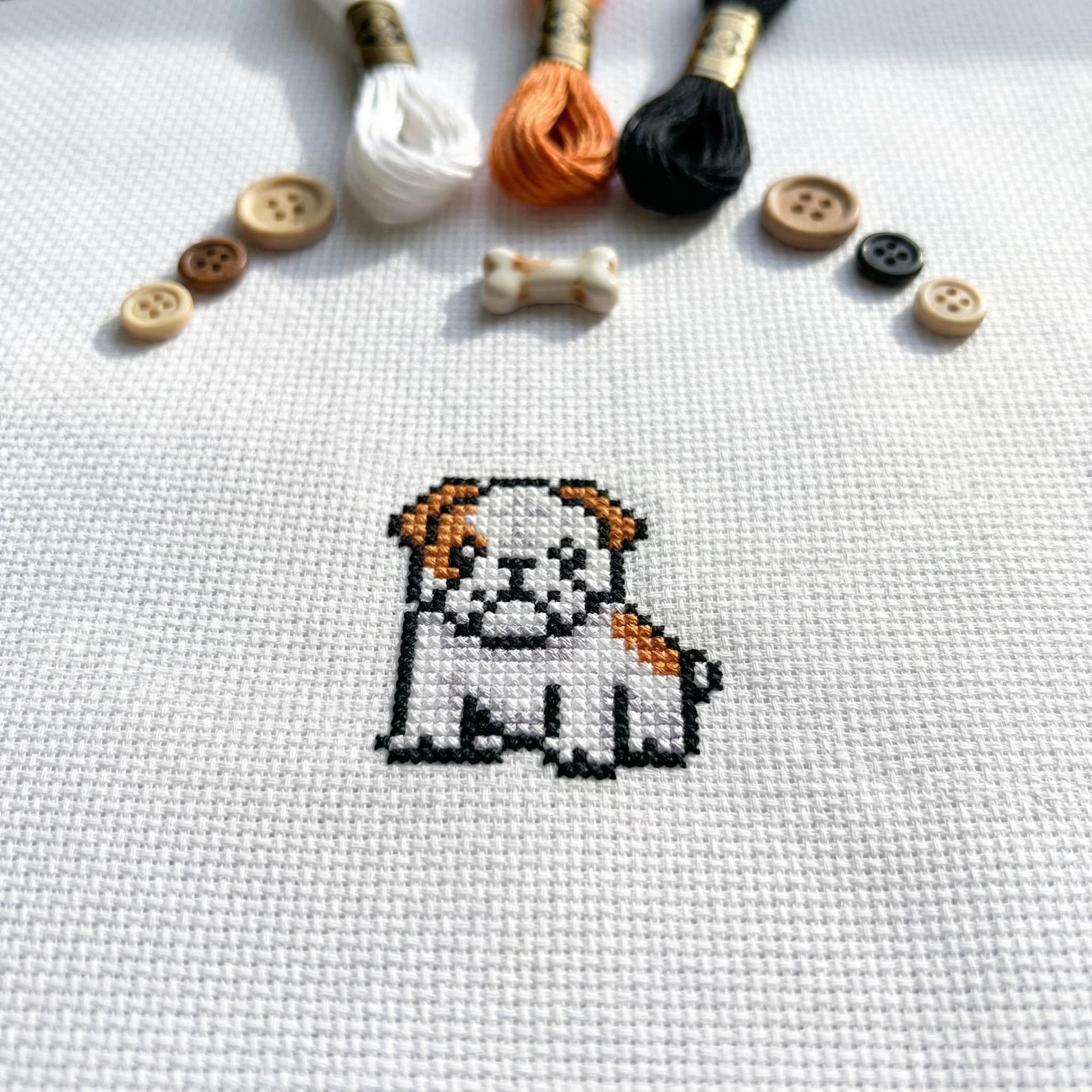 Cute Small English Bulldog Cross Stitch Pattern | Hoop Embroidery | PDF ...