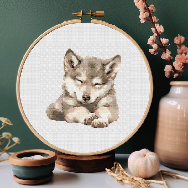Wolf Cross Stitch - Etsy