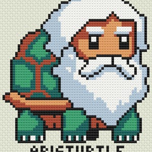 Cute Aristotle Turtle Aristurtle Cross Stitch Pattern | Hoop Embroidery | PDF | Instant Download ...