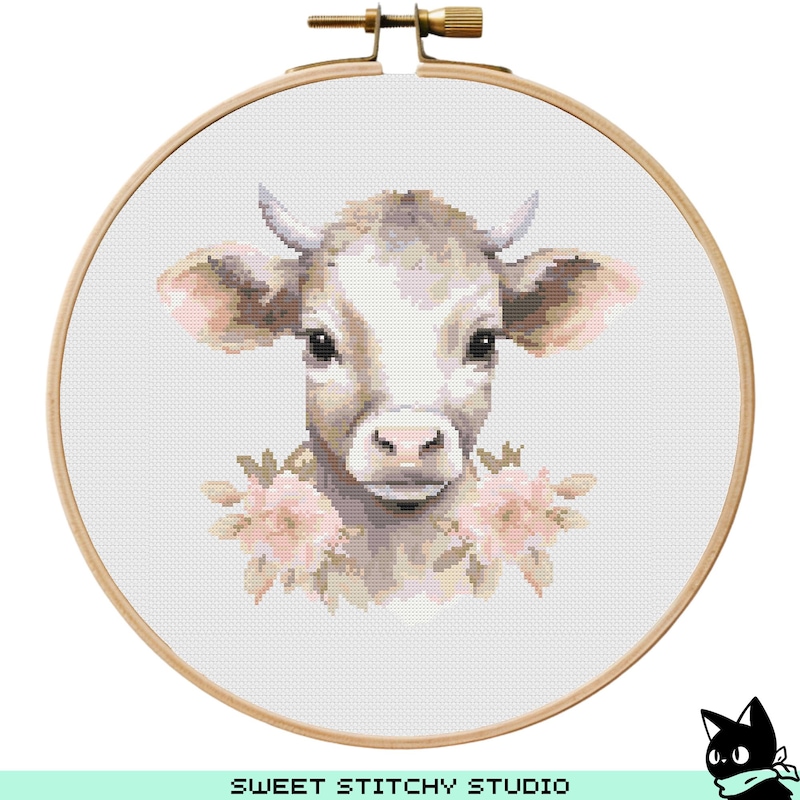 Cow Cross Stitch - Etsy