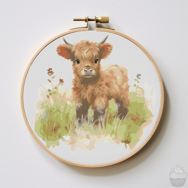 Highland Cow Cross Stitch Patterns - Etsy