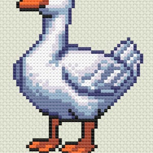 Cute Goose Vibes Goosebumps Cross Stitch Pattern | Hoop Embroidery ...