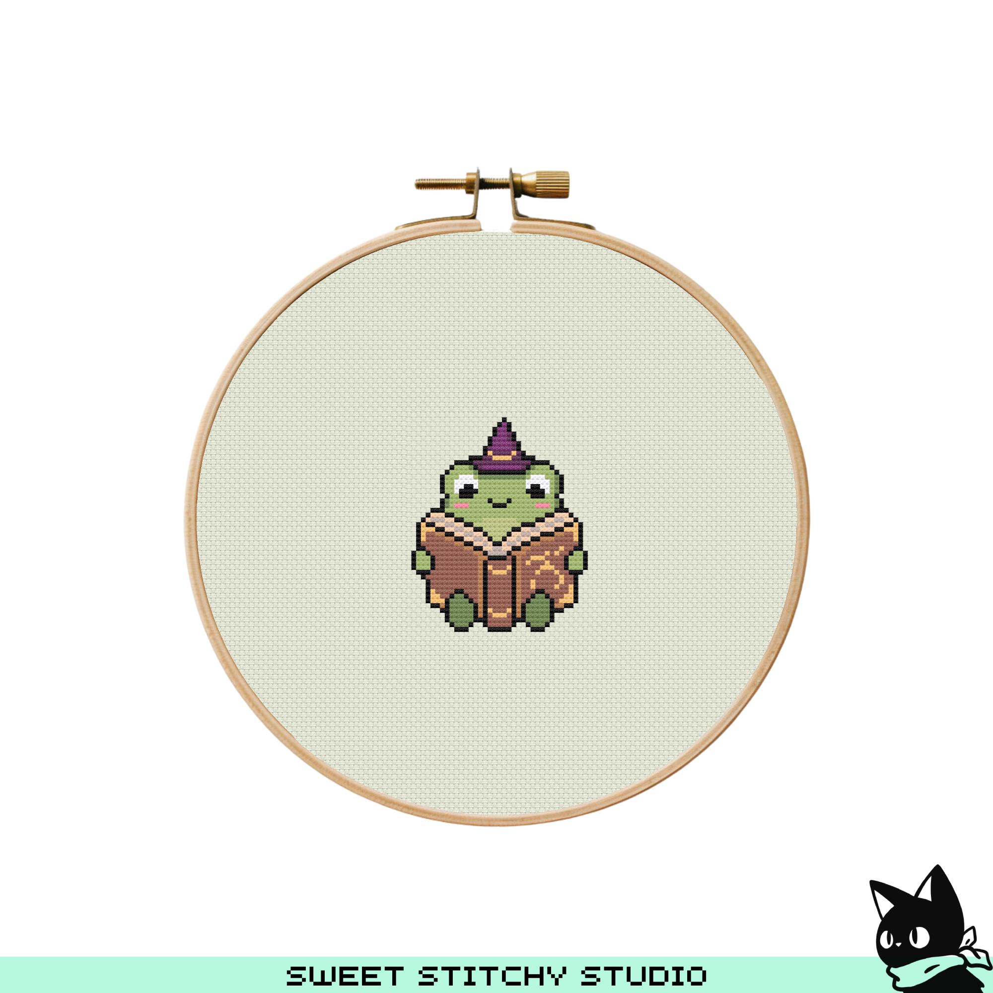 Cute Wizard Frogs Cross Stitch Pattern Bundle | Hoop Embroidery | PDF ...