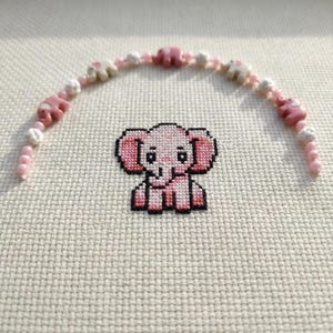 Cute Small Elephant Cross Stitch Pattern | Hoop Embroidery | PDF ...