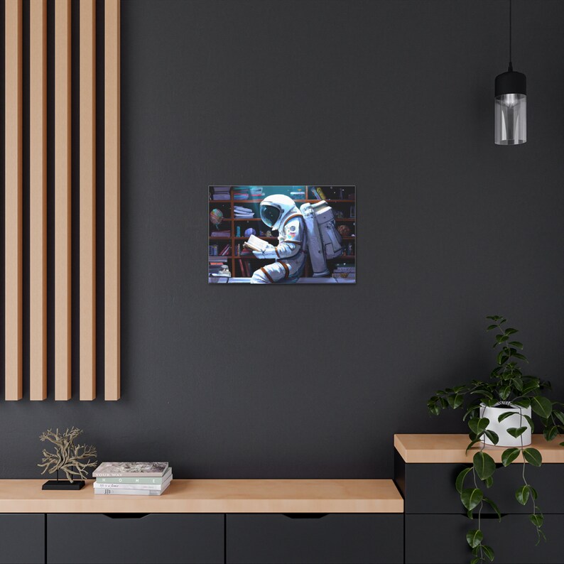 Reading Astronaut / Digital Art Download / Astronaut Reading a Book ...