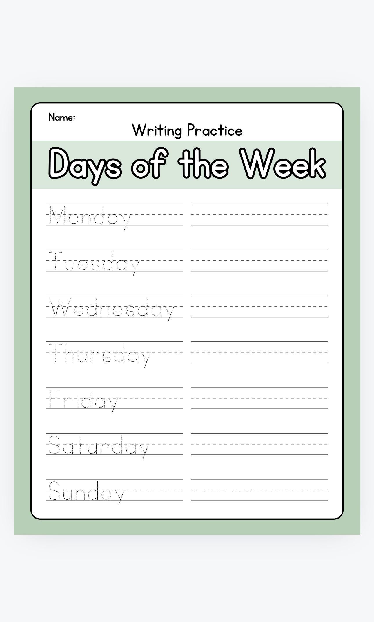 Pre-k - Kindergarten Worksheet Packet - Etsy