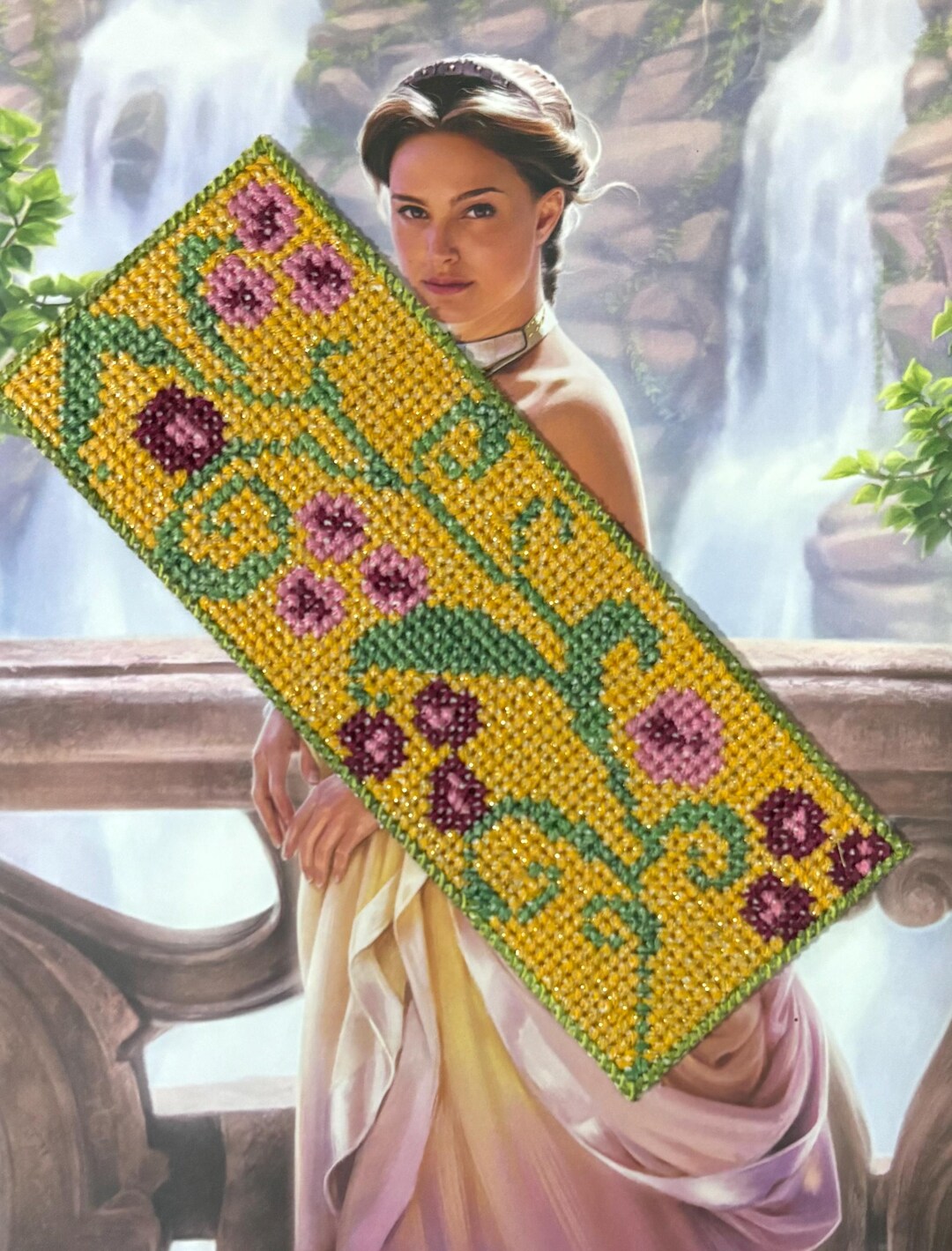 Star Wars Queen Padme Amidala Meadow Dress Bookmark, Cross Stitch ...