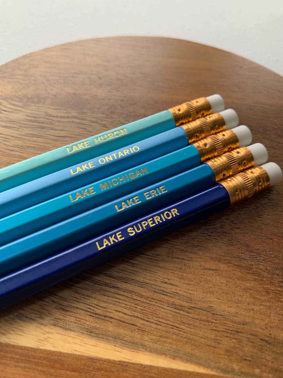 Great Lakes of Michigan Pencil Set of 5 Gift Present Writing - Etsy