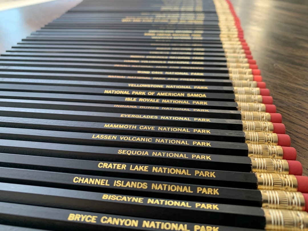 National Parks United States Pencil Set of 63 Gift Present Adventure ...