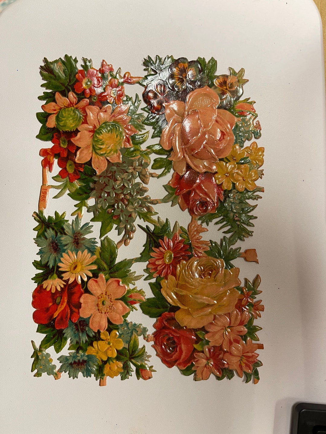 5 Vintage Floral Die Cut Sheets - Etsy