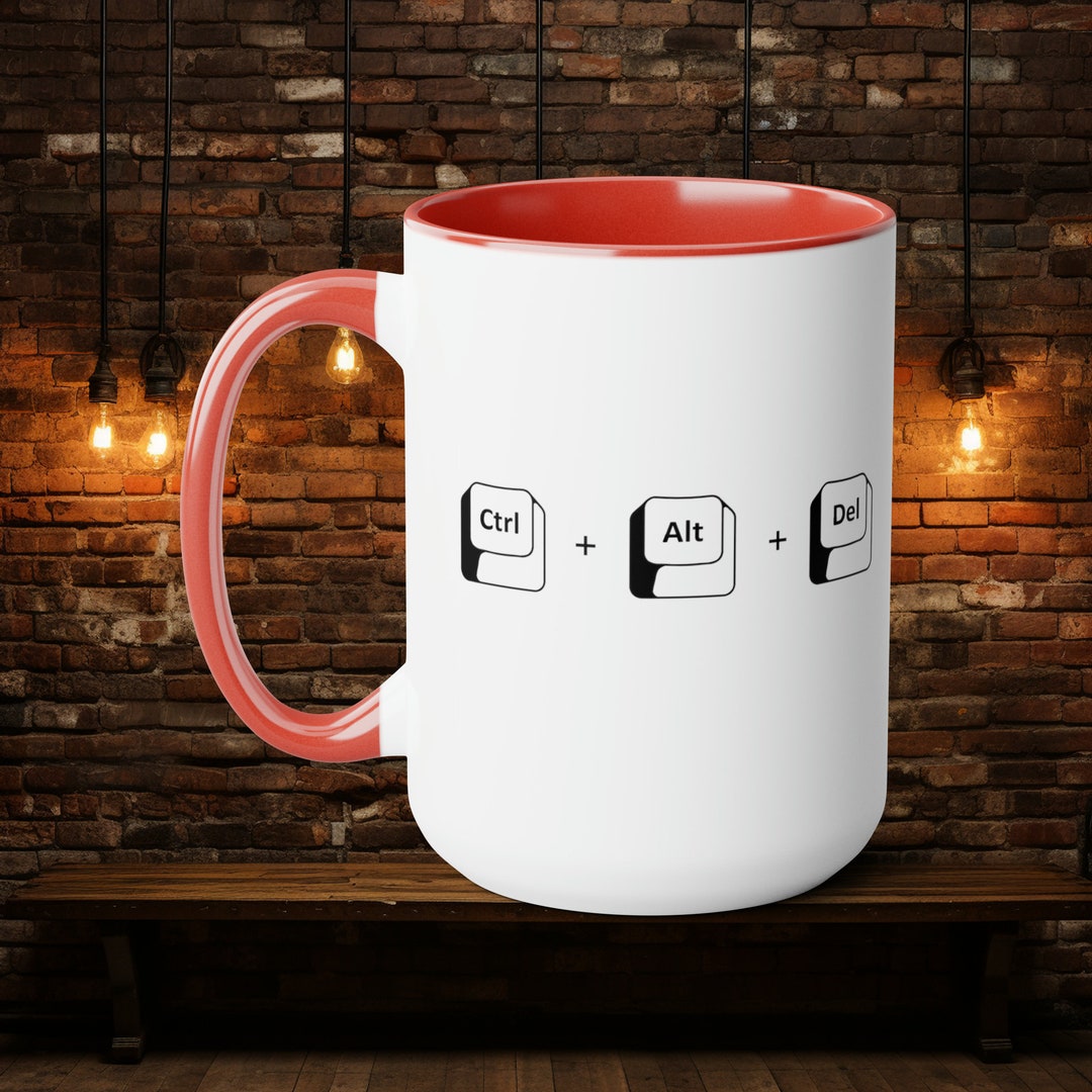 Mechanical Keyboard Coffee Mug - CTRL ALT DEL - Task Manager - 15oz ...