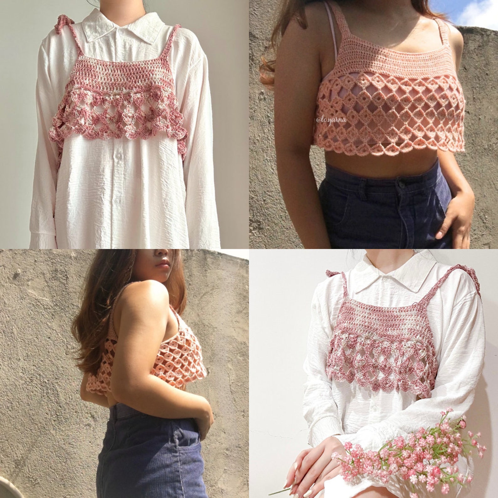 Yvette Crochet Flare Top Pattern: Beginner Friendly (PDF Pattern) - Etsy