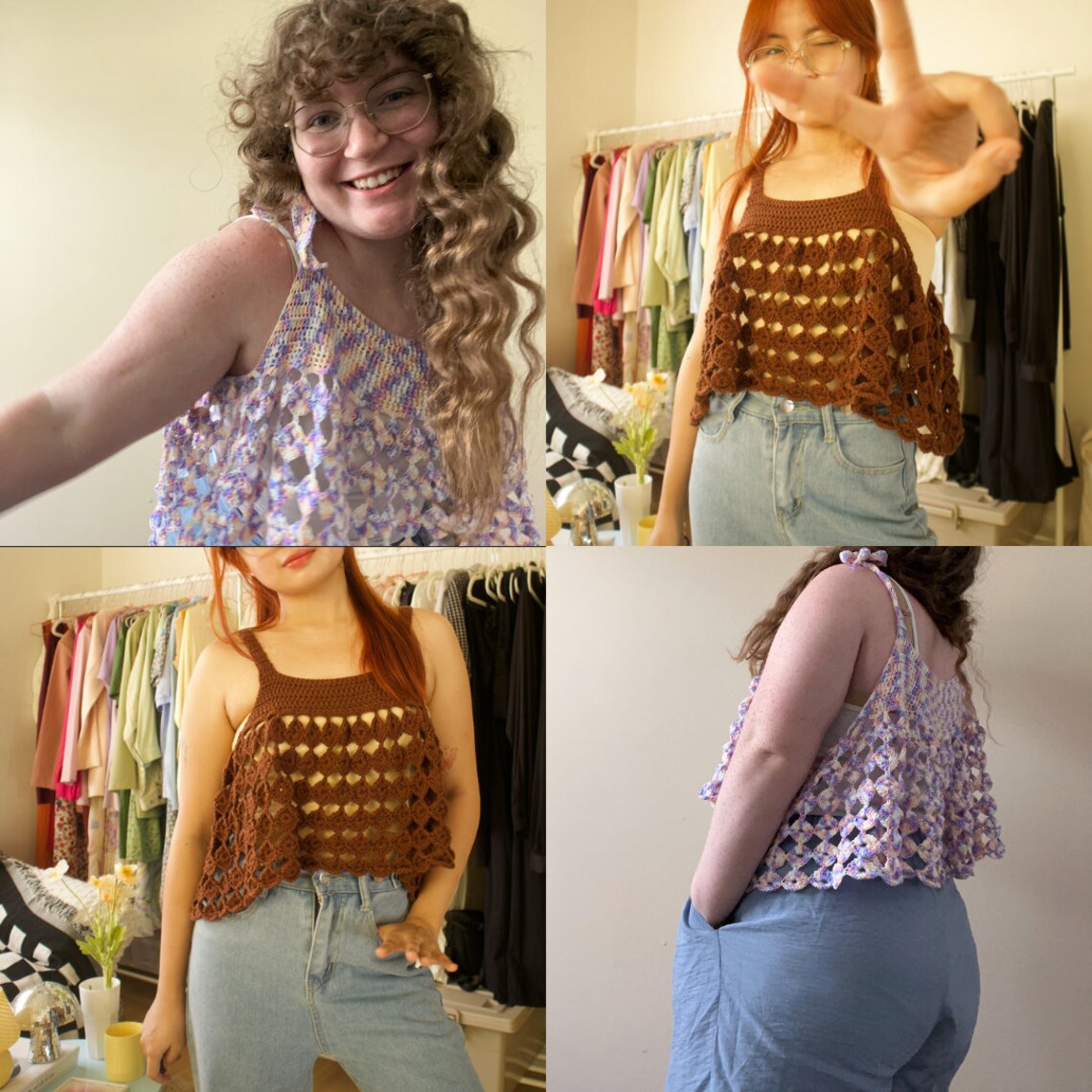 Yvette Crochet Flare Top Pattern: Beginner Friendly (PDF Pattern) - Etsy