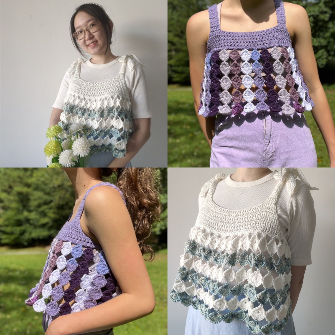 Yvette Crochet Flare Top Pattern: Beginner Friendly (PDF Pattern) - Etsy