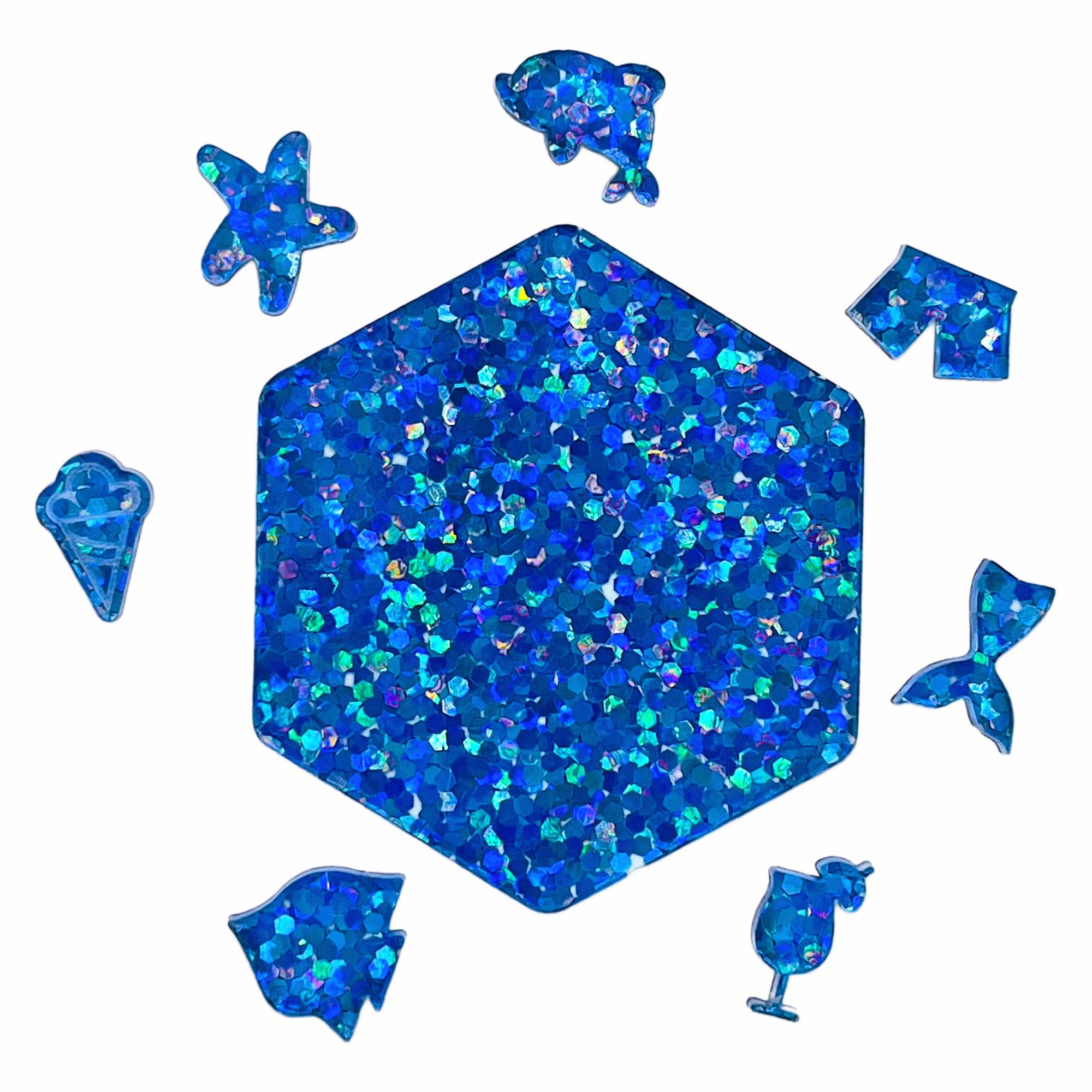 Iridescent Glitter Cast Acrylic Sheet for Laser Cutting - 1/8 ...