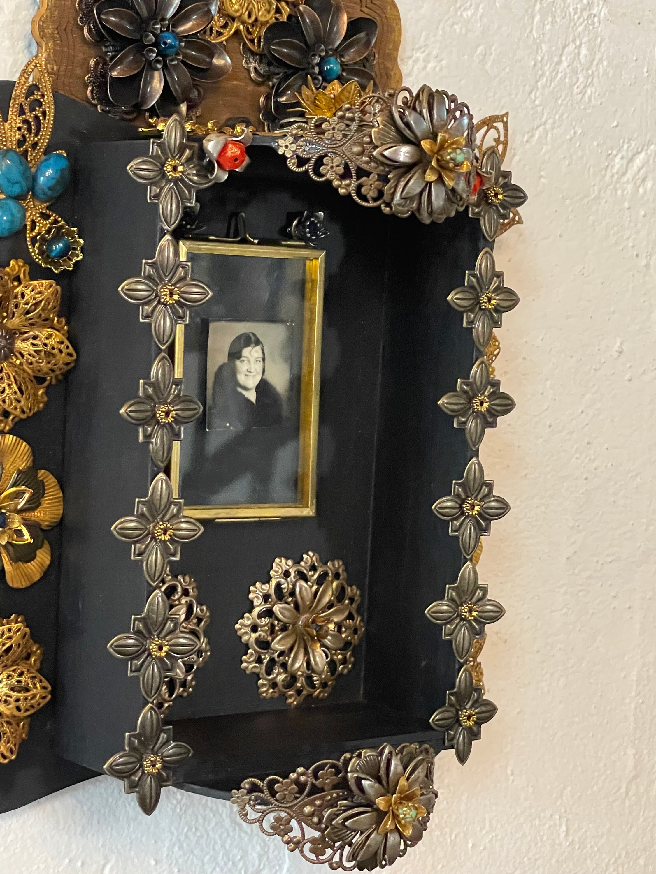 Sacred Heart Wall Shrine, Artisanal Nicho, Altar, Spirit Box, Shadow ...