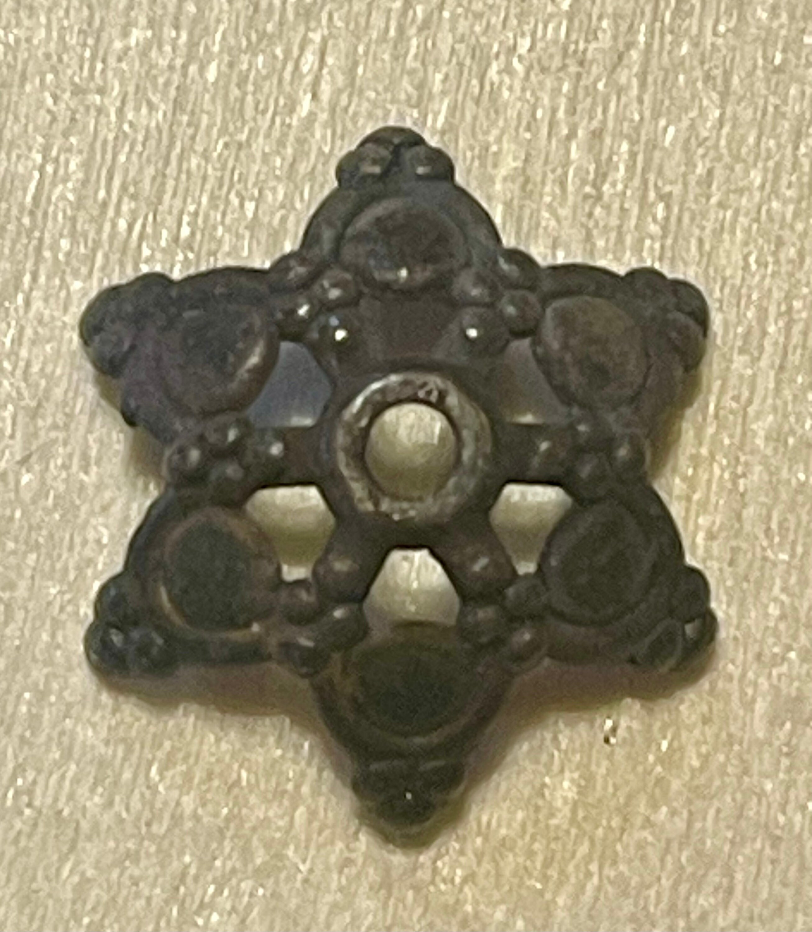 6 Point Star Bead Cap, Antique Patina Brown/black, 15mm, 20 per Order ...