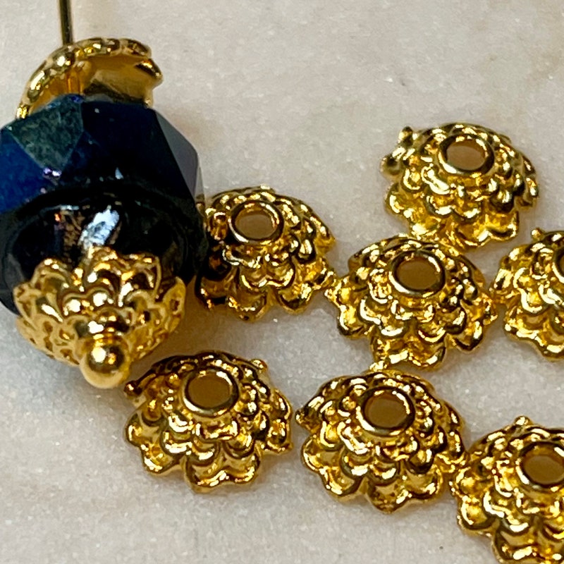 Filigree Bead Caps - Etsy