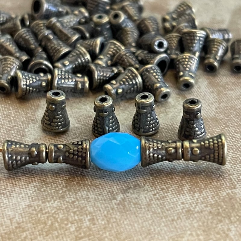 Glass Cone Beads - Etsy