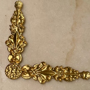 Solid Brass Stamping, Large Corner Stamping, Nice Weight and Feel, as ...