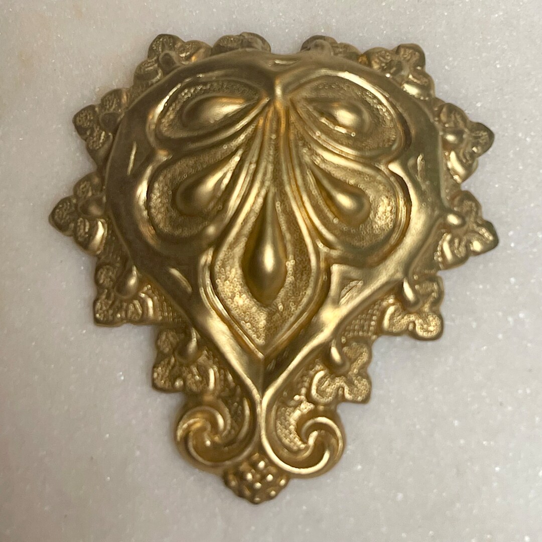 Solid Brass Stamping, Stamp, Ornately Decorated, Complex Pattern, Nice ...