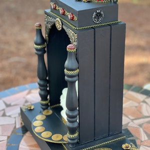 Large Black Shrine, Altar, Spirit Box, Dedicated Memorial Space, One of ...