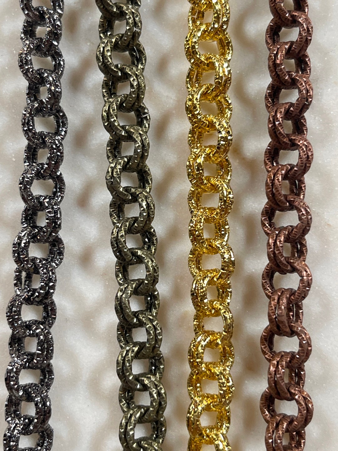 9mm, Double Link Rolo Chain. Textured, Nice Weight. Available in 4 ...