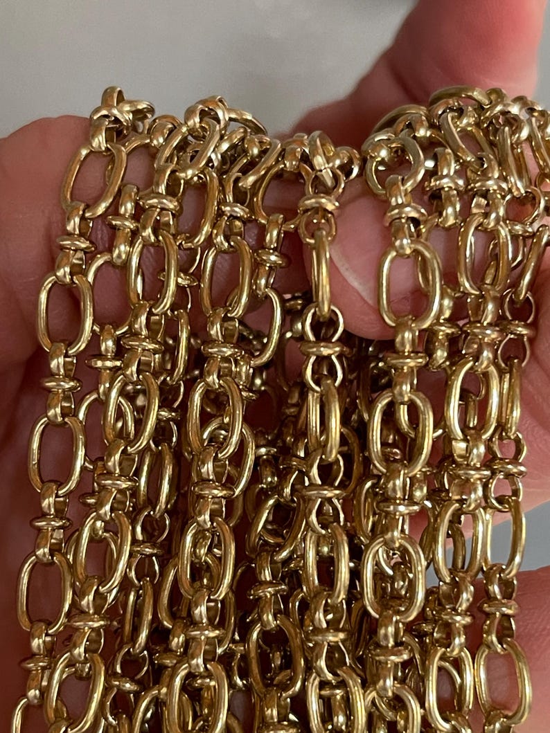 Raw Unplated Brass Oval Link Chain (8 X 5.6mm) - Priced by the Foot - Etsy