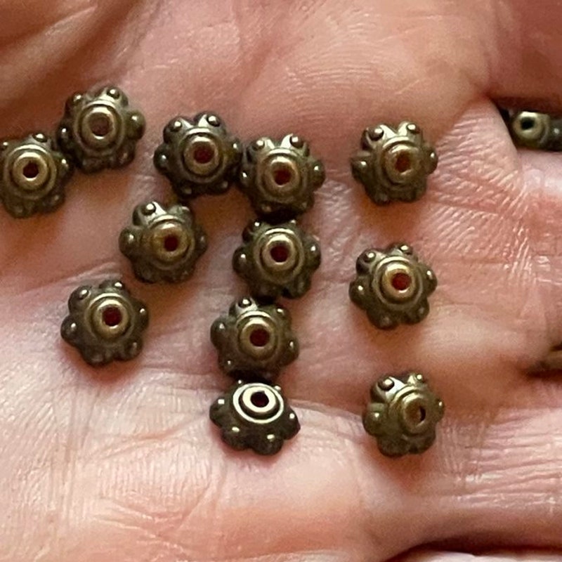 Bronze Bead Caps - Etsy