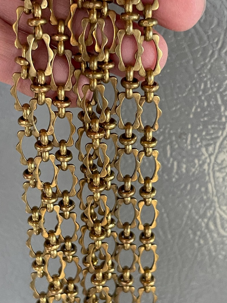 Solid Brass Scalloped Chain: Raw Unplated Unsoldered Links (priced by ...
