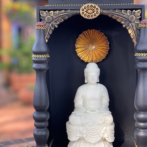 Large Black Shrine, Altar, Spirit Box, Dedicated Memorial Space, One of ...