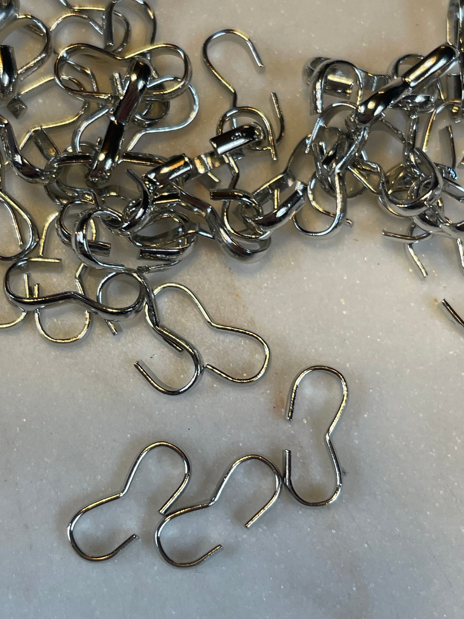 Large Silver, Quick (3 Shape) Link Connectors, Clasps 14x7mm, 50 per ...