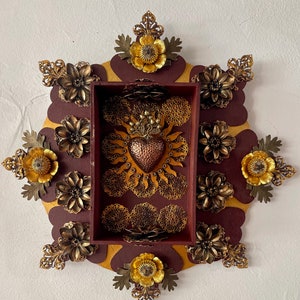 Sacred Heart Wall Shrine, Altar, Spirit Box, Shadow Box, Heart Shrine ...