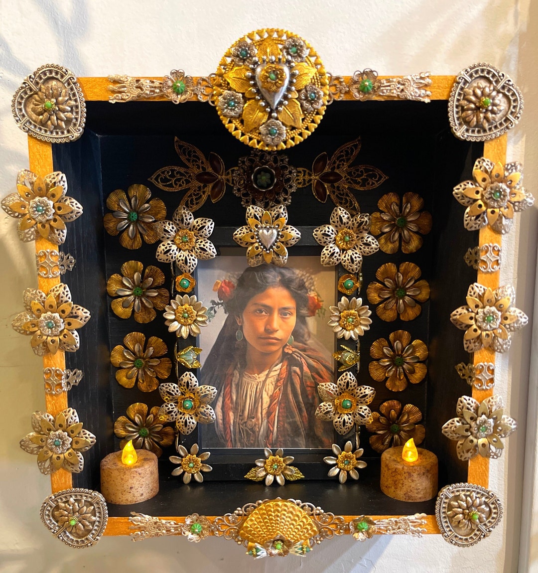 Sacred Heart Wall Shrine, Altar, Spirit Box, Shadow Box, Heart Shrine ...
