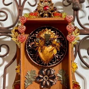 Sacred Heart Wall Shrine, Altar, Spirit Box, Shadow Box, Heart Shrine ...
