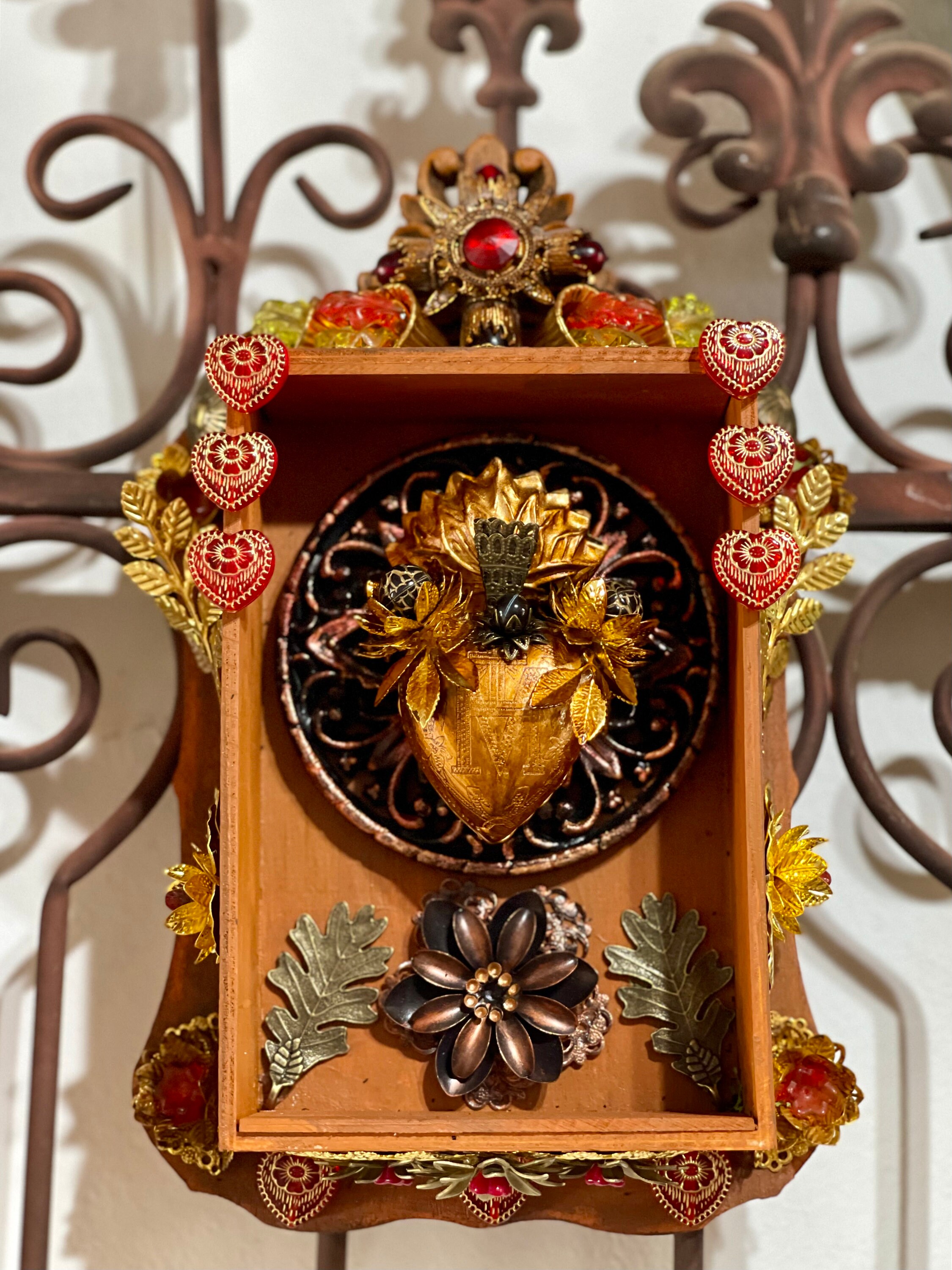 Sacred Heart Wall Shrine, Altar, Spirit Box, Shadow Box, Heart Shrine ...