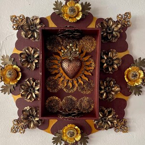 Sacred Heart Wall Shrine, Altar, Spirit Box, Shadow Box, Heart Shrine ...