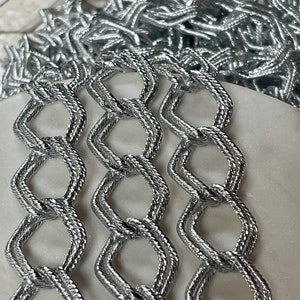 Bright Silver Aluminum Curb Chain, Perfect for a Chunky Bracelet ...