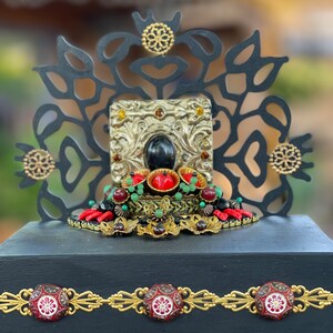 Large Black Shrine, Altar, Spirit Box, Dedicated Memorial Space, One of ...