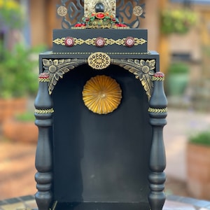 Large Black Shrine, Altar, Spirit Box, Dedicated Memorial Space, One of ...