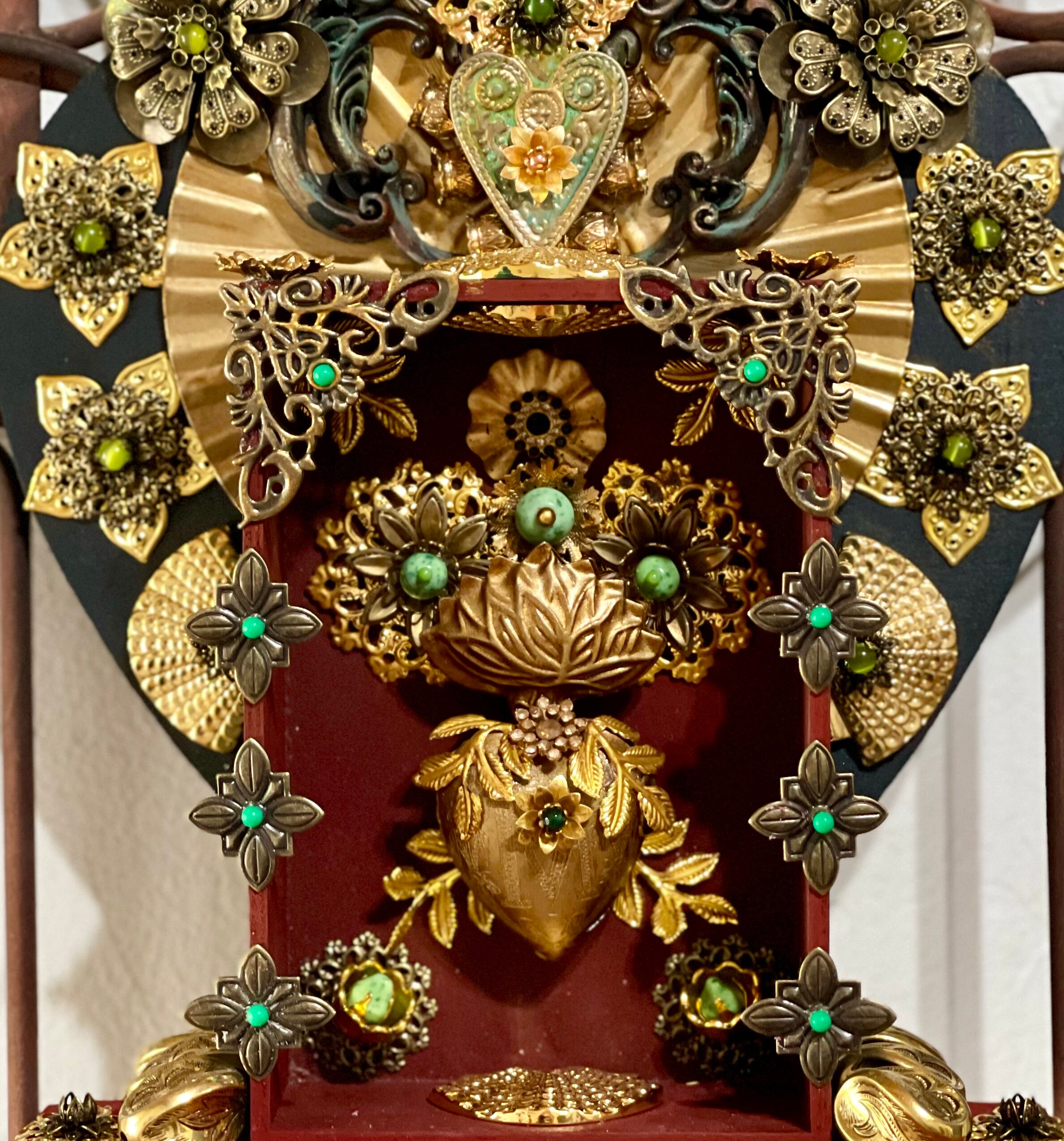 Sacred Heart Wall Shrine, Altar, Spirit Box, Shadow Box, Heart Shrine ...