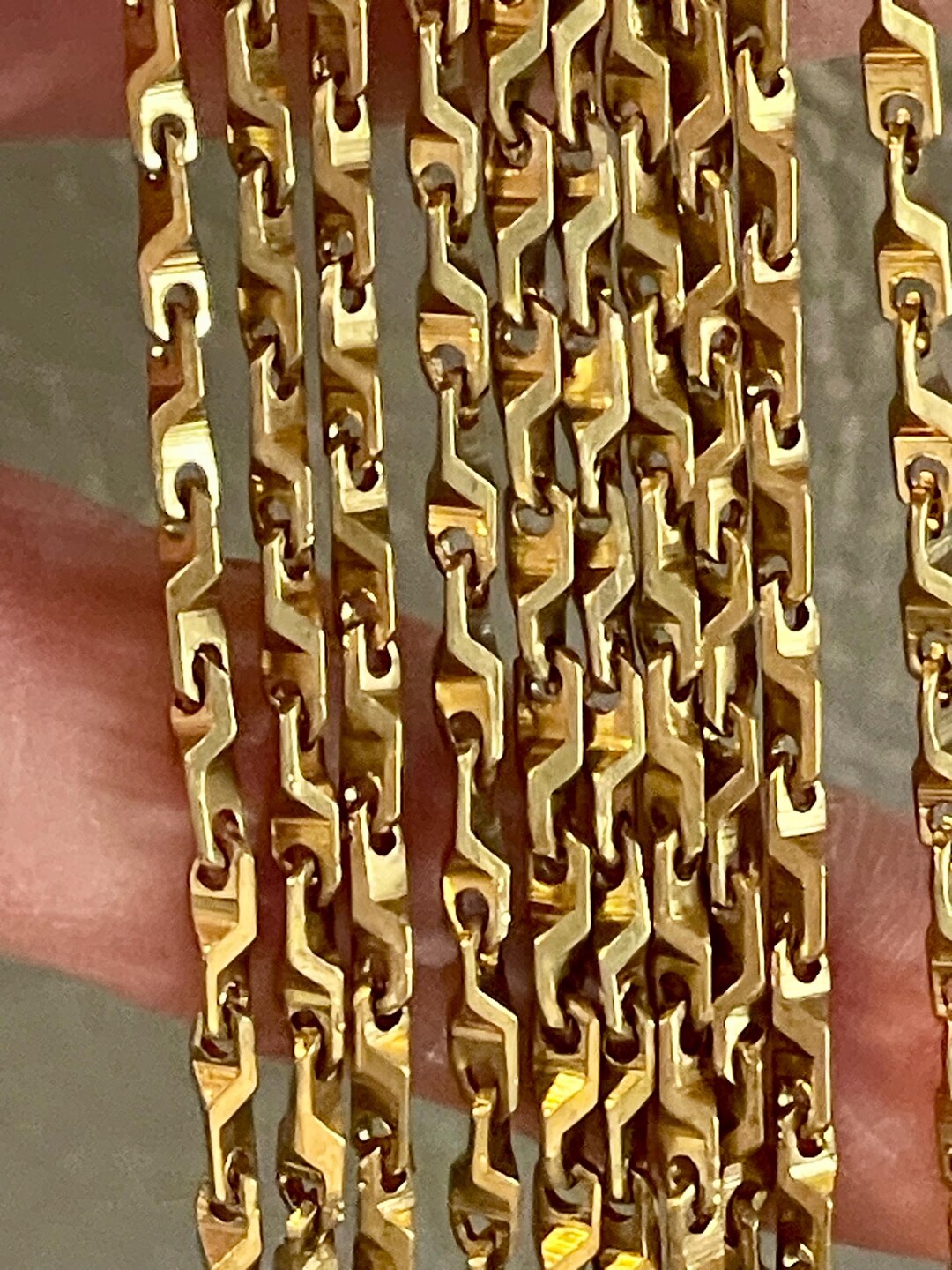 Raw Brass, Unplated. Bar Chain. 7x3x3mm, Soft, Natural Brass Color ...