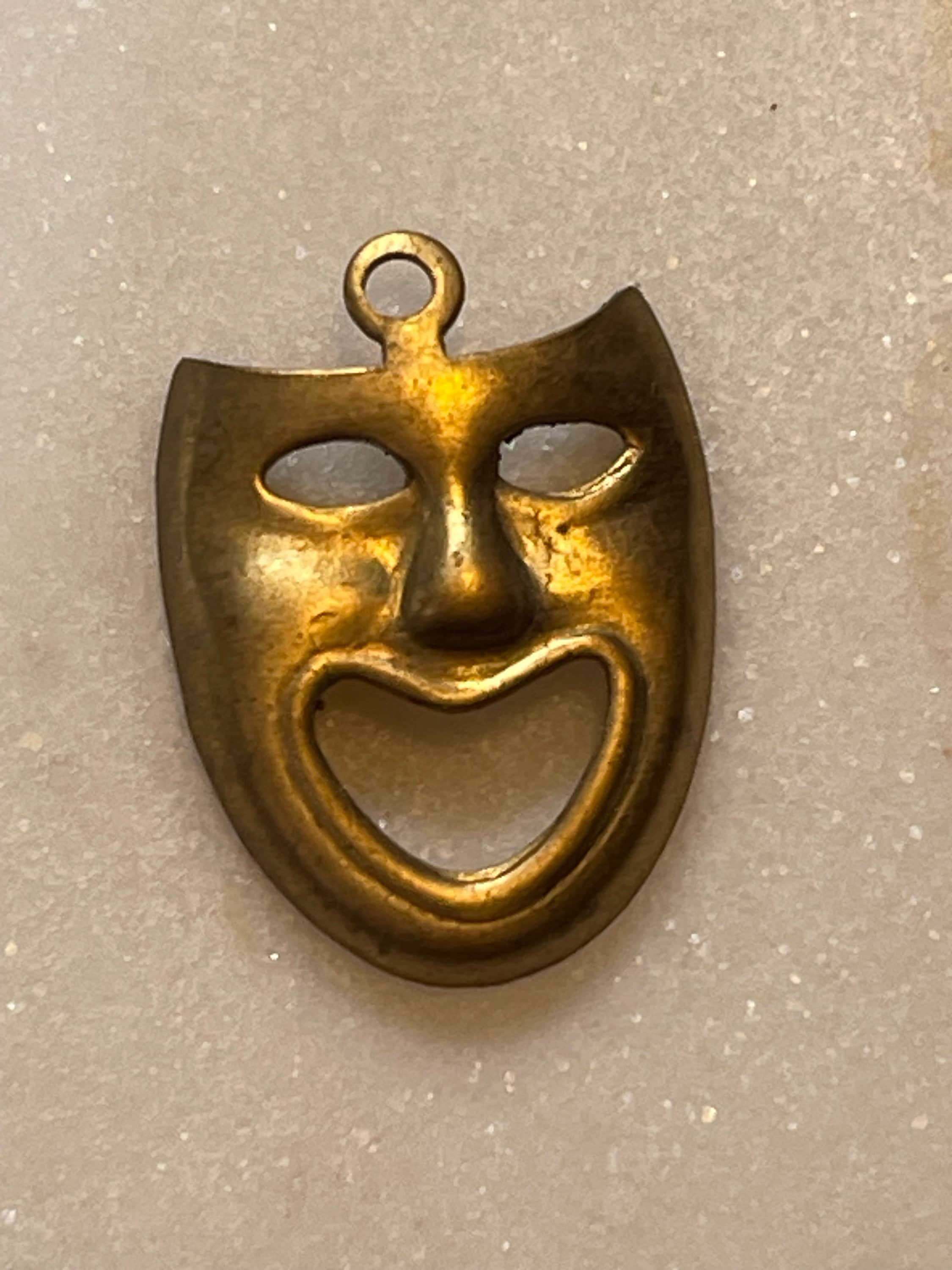 Vintage Commedia Dell'arte Masks comedy and Tragedy Masks 22mm Tall ...